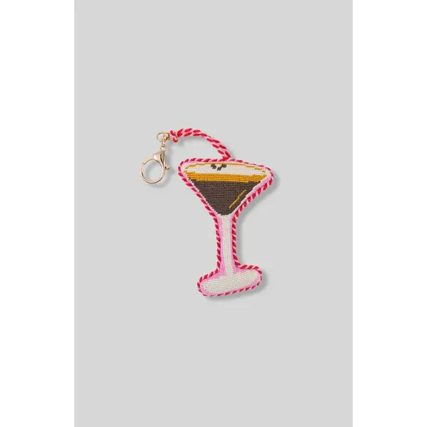 FURBISH Needlepoint Bag Charm - Espresso Martini