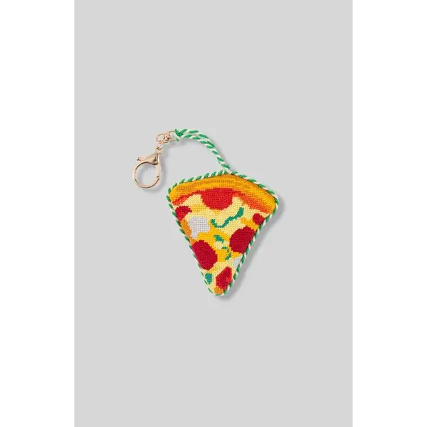 FURBISH Needlepoint Bag Charm - Pizza Slice