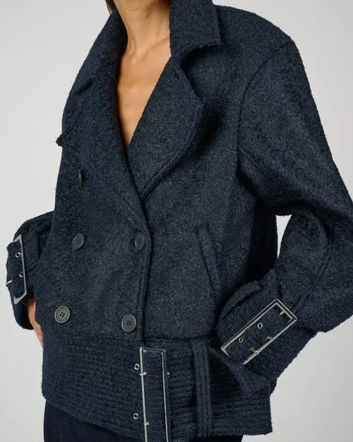 WeWoreWhat Moto Wool Jacket