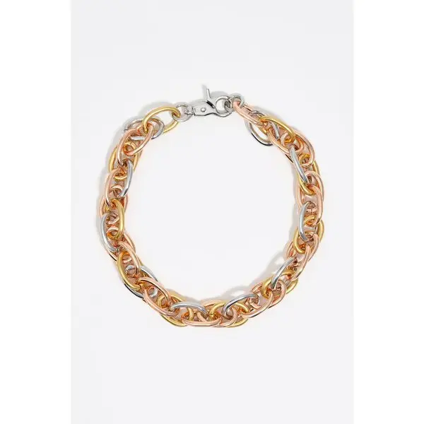 Bimba Y Lola Three-tone Chain Necklace