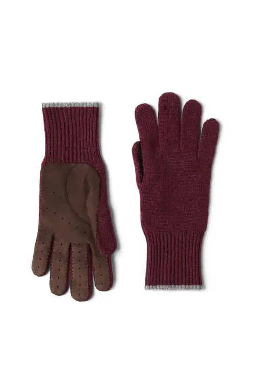 Brunello Cucinelli Cashmere Gloves - Amaranth