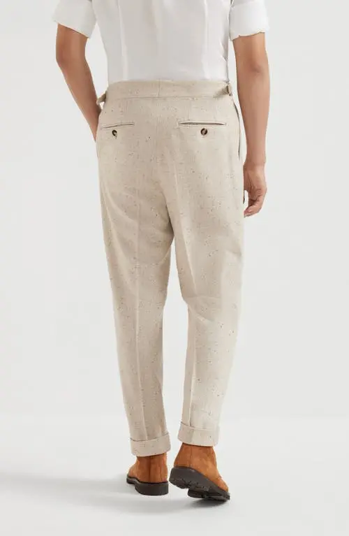 Brunello Cucinelli Diagonal Twill Tailored Fit Trousers