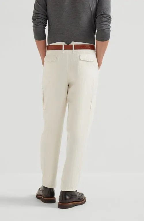 Brunello Cucinelli Chevron Trousers