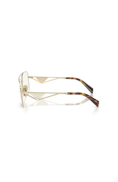 Prada 57mm Pilot Optical Glasses