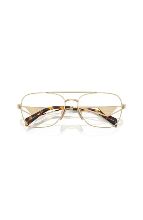 Prada 57mm Pilot Optical Glasses
