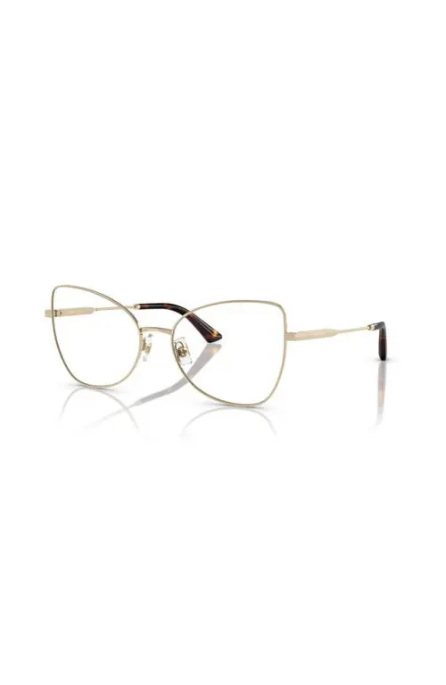 JIMMY CHOO 55mm Butterfly Optical Glasses - Gold