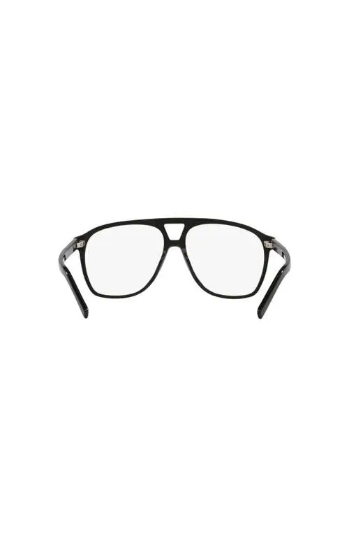 Saint Laurent 58mm Pilot Optical Glasses - Black