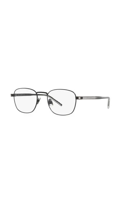 Saint Laurent 51mm Oval Optical Glasses - Black