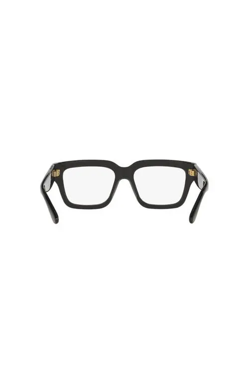Bottega Veneta 53mm Rectangle Optical Glasses - Black