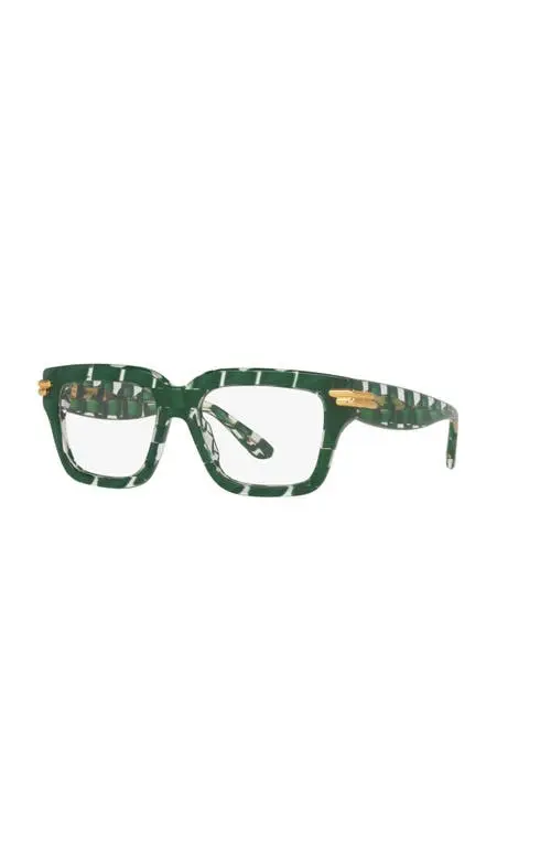 Bottega Veneta 53mm Rectangle Optical Glasses - Green