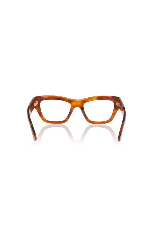 Bottega Veneta 51mm Rectangle Optical Glasses