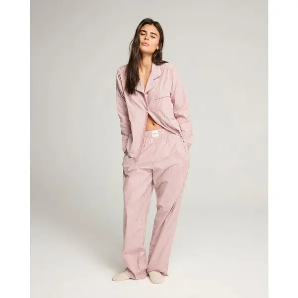 NUDEA The Classic Pj Set - Mulberry Stripe