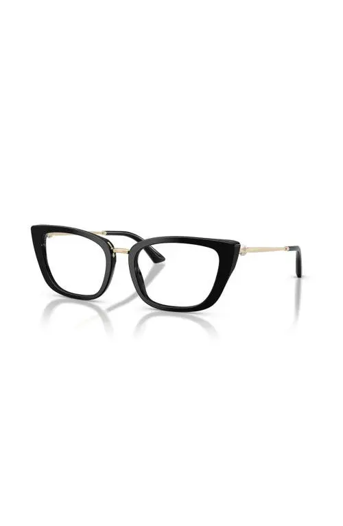 JIMMY CHOO 52mm Cat Eye Optical Glasses - Black
