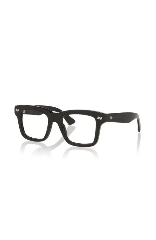 Bottega Veneta 51mm Rectangle Optical Glasses - Black