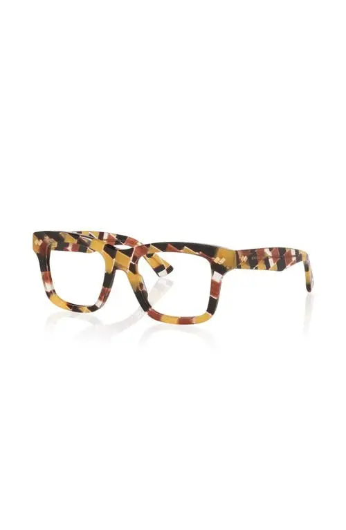 Bottega Veneta 51mm Rectangle Optical Glasses - Multicolor