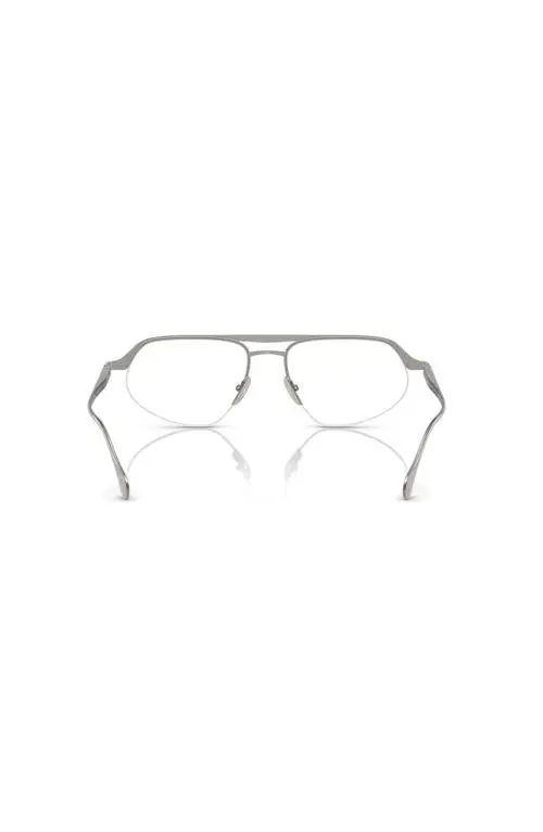 FERRARI 57mm Irregular Eyeglasses - Grey