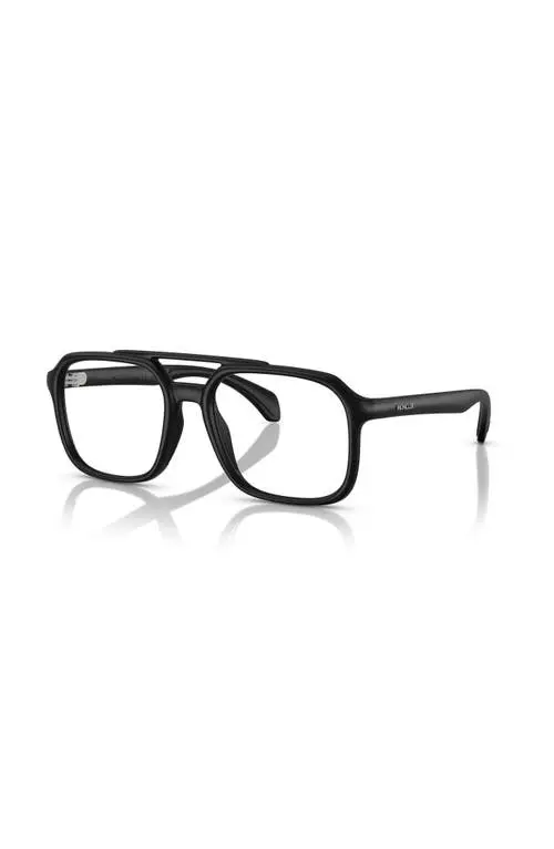 Moncler 54mm Square Optical Glasses - Black