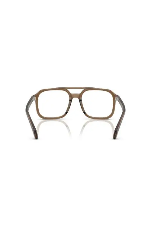 Moncler 54mm Square Optical Glasses - Brown