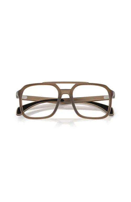 Moncler 54mm Square Optical Glasses - Brown