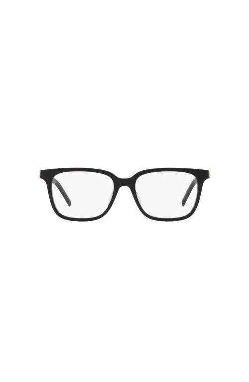 Saint Laurent 55mm Rectangle Optical Glasses - Black