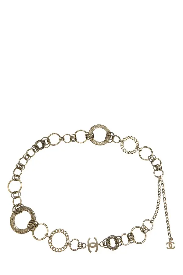 Chanel Crystal Chain Belt - Silver