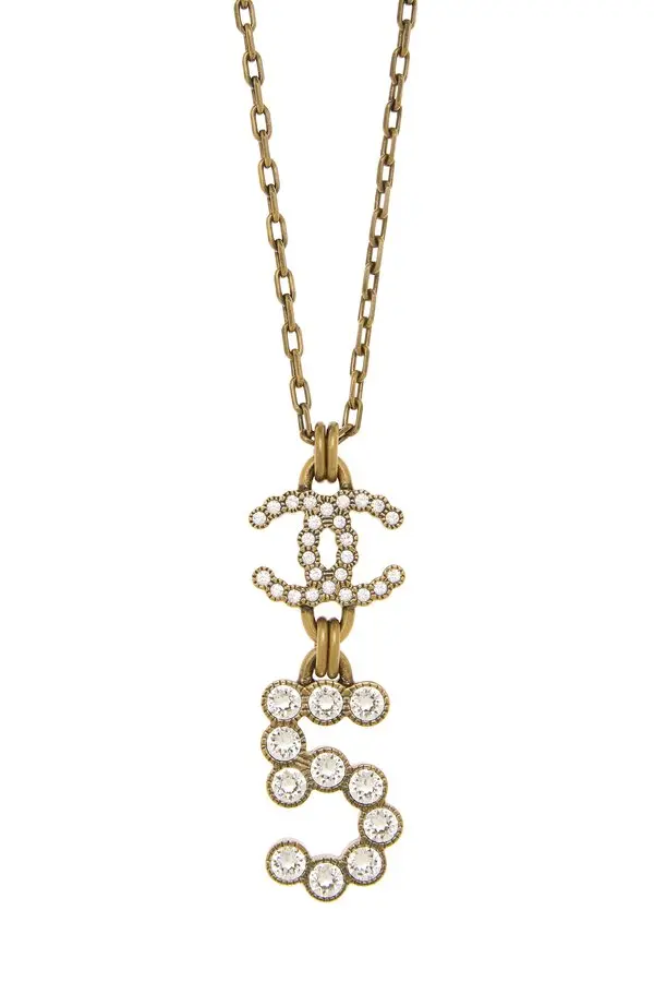 Chanel Crystal 'cc' No. 5 Necklace