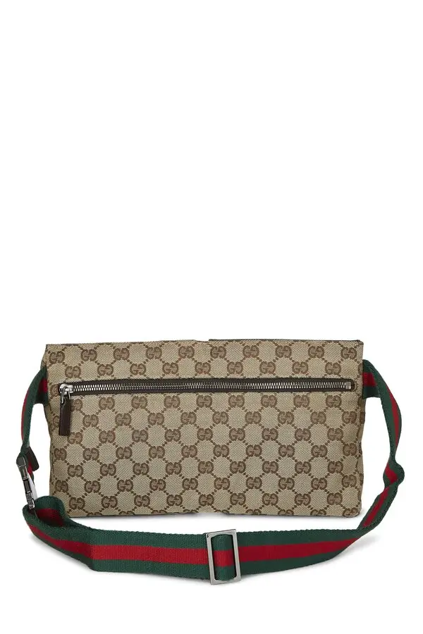 Gucci Original Gg Canvas Double Pocket Waist Pouch