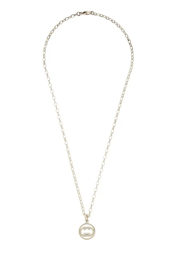 Gucci Interlocking Gg Necklace - Silver