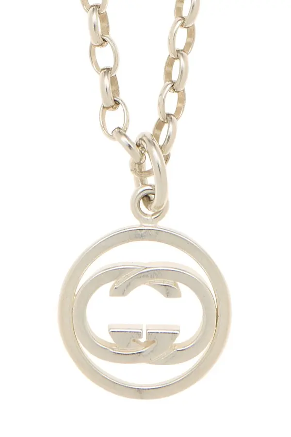 Gucci Interlocking Gg Necklace - Silver