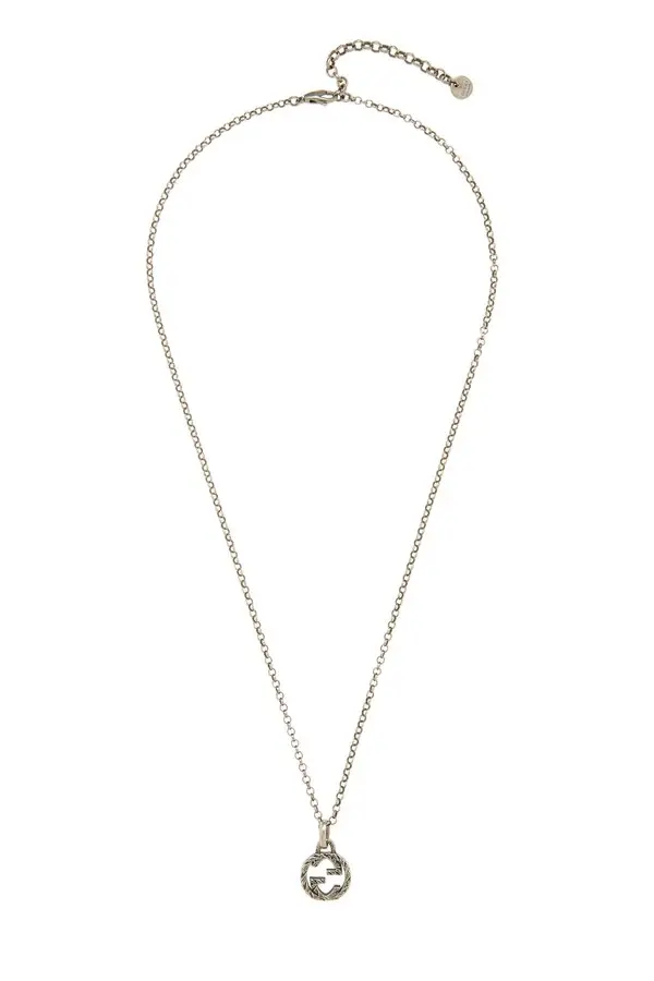 Gucci Interlocking Gg Necklace - Silver