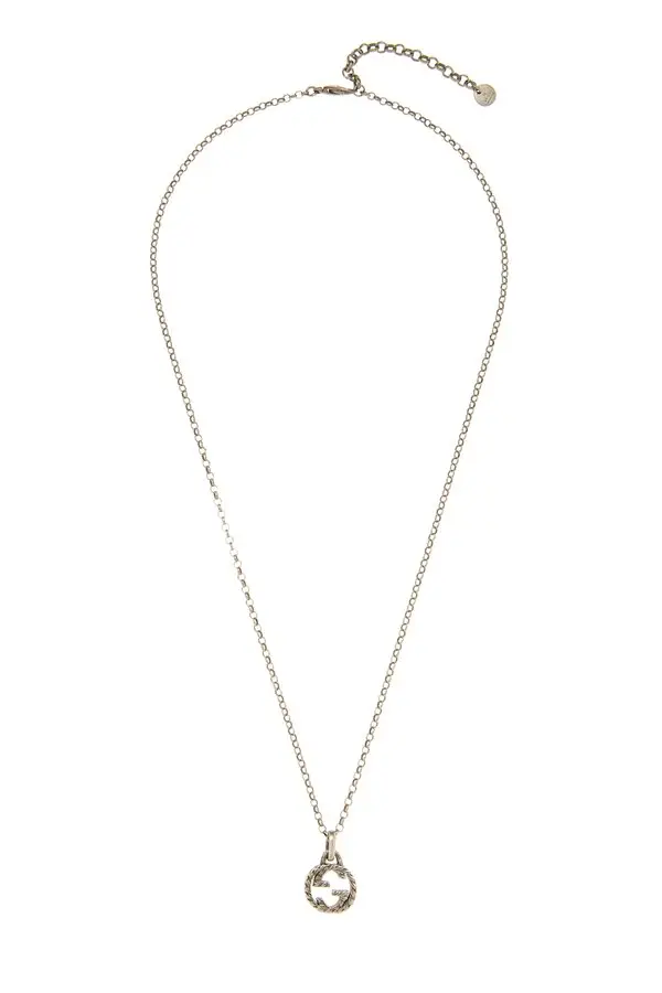 Gucci Interlocking Gg Necklace - Silver
