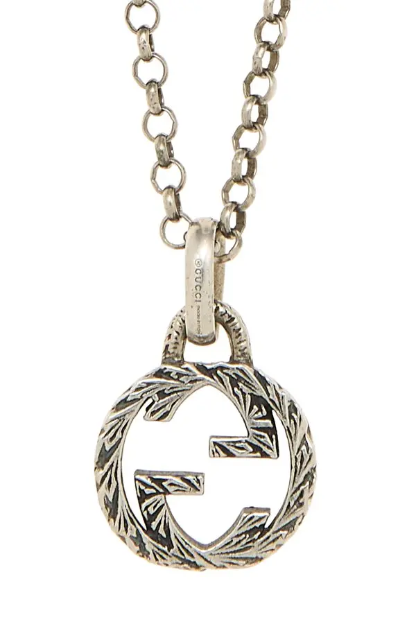 Gucci Interlocking Gg Necklace - Silver