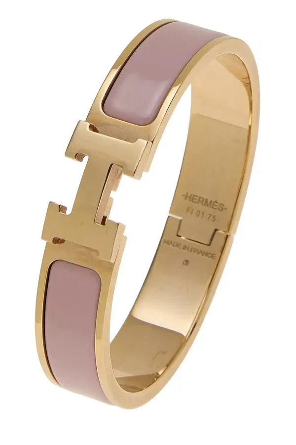 Hermès Clic Clac H Bracelet - Pink