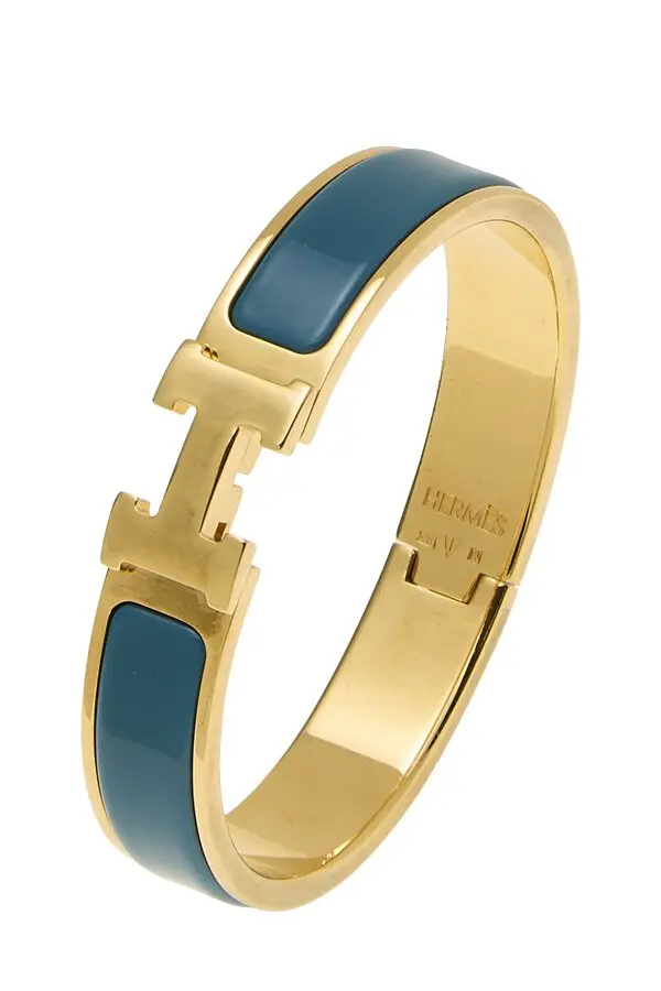 Hermès Clic Clac H Bangle - Blue