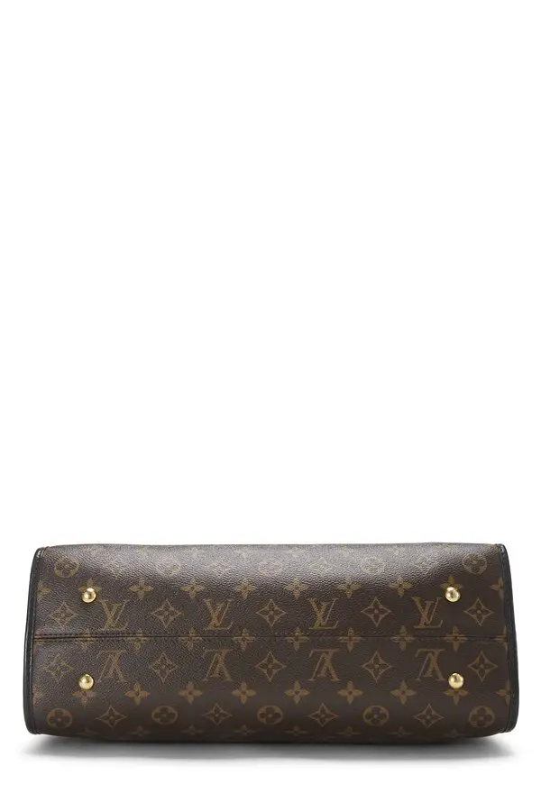 LOUIS VUITTON Monogram Canvas Top Handle Bag - Black