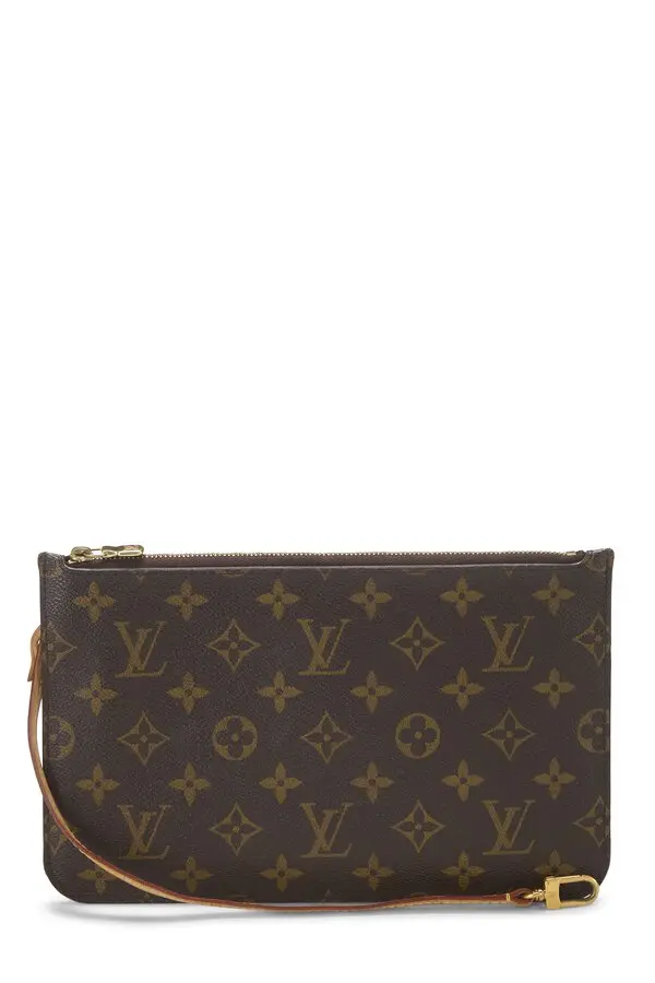 LOUIS VUITTON Monogram Neverfull Pouch Nm - Yellow