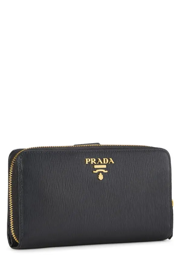 Prada Vitello Move Zip Around Wallet
