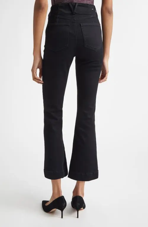 Veronica Beard Carson Seamed High-waist Flare Jeans