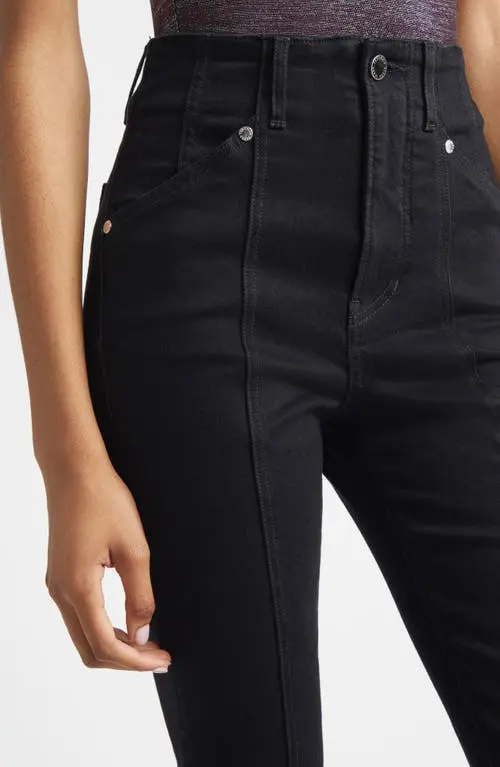 Veronica Beard Carson Seamed High-waist Flare Jeans