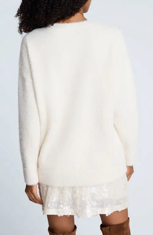 KENNETH COLE Eyelash Crewneck Sweater