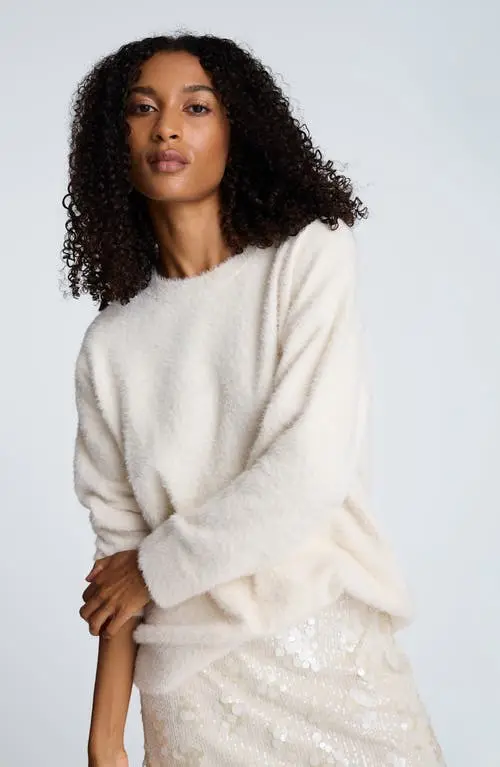 KENNETH COLE Eyelash Crewneck Sweater
