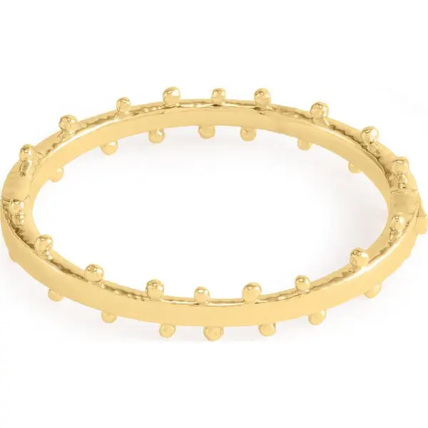 ANABEL ARAM JEWELRY Milos Hinged Bangle - Gold