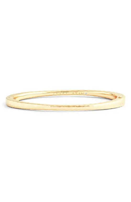 ANABEL ARAM JEWELRY Farrier Thin Hinged Bangle - Gold