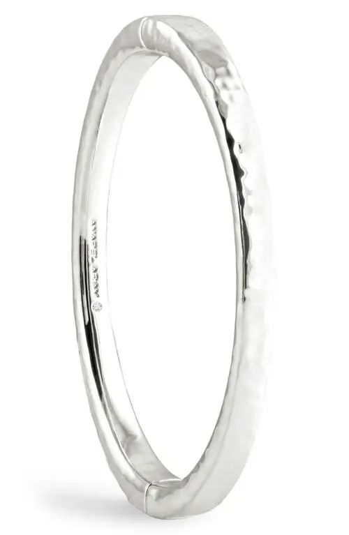 ANABEL ARAM JEWELRY Farrier Medium Hinged Bangle - Silver