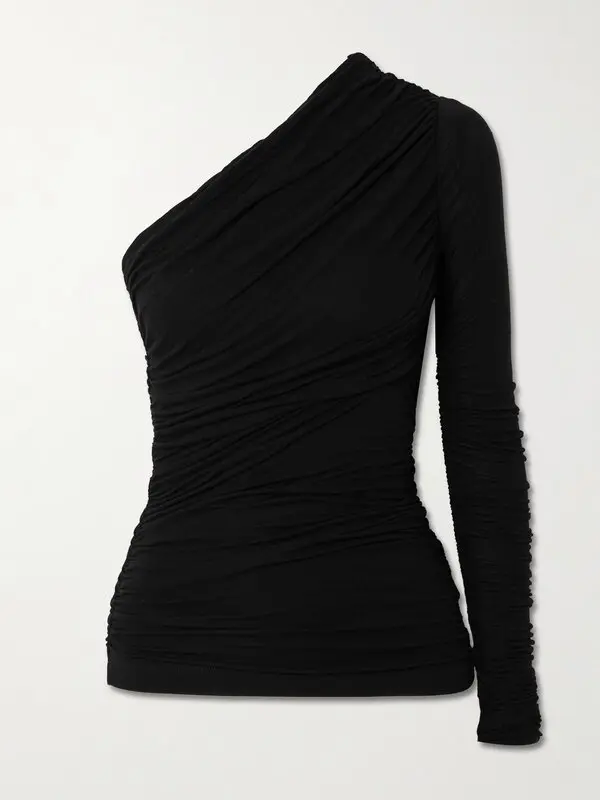 AGOLDE Annette One-shoulder Top - Black