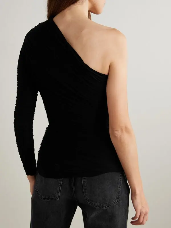 AGOLDE Annette One-shoulder Top - Black