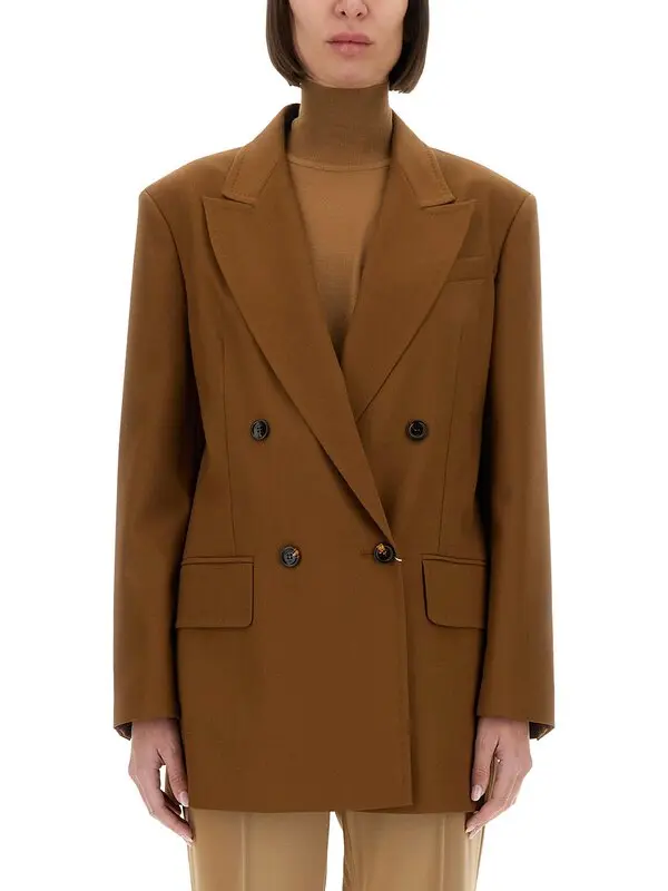 Max Mara Wool Blend Double-breasted Jacket