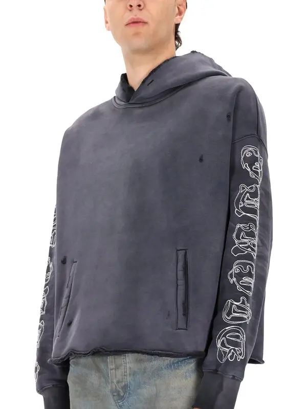 PURPLE BRAND Hooded Sweatshirt - Black