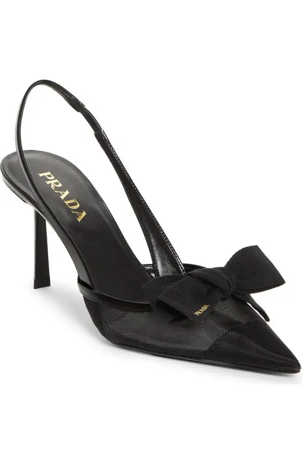 Kate Spade New York Mesh Bow Slingback Pump