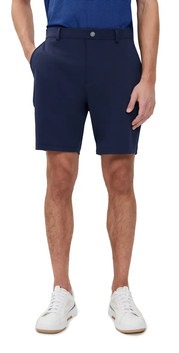 REDVANLY Varick Pull-on 7.5-inch Shorts - Midnight Navy
